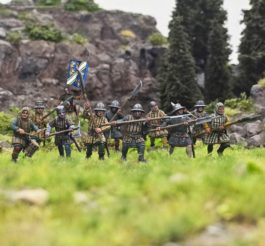 Victrix Miniatures 32 Medieval Foot Sergeants 28mm Scale Miniatures VX ...